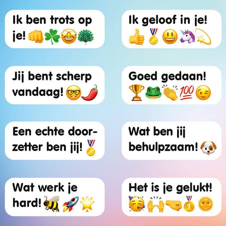 Beloningsstickers Complimenten